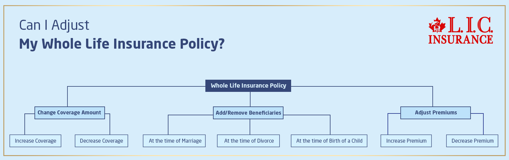 Can I Adjust My Whole Life Insurance Policy? | Canadian LIC