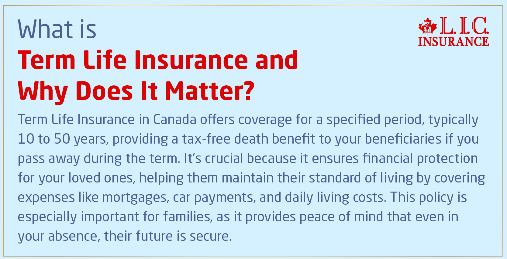 Best Term Life Insurance Companies in Canada | Canadian LIC