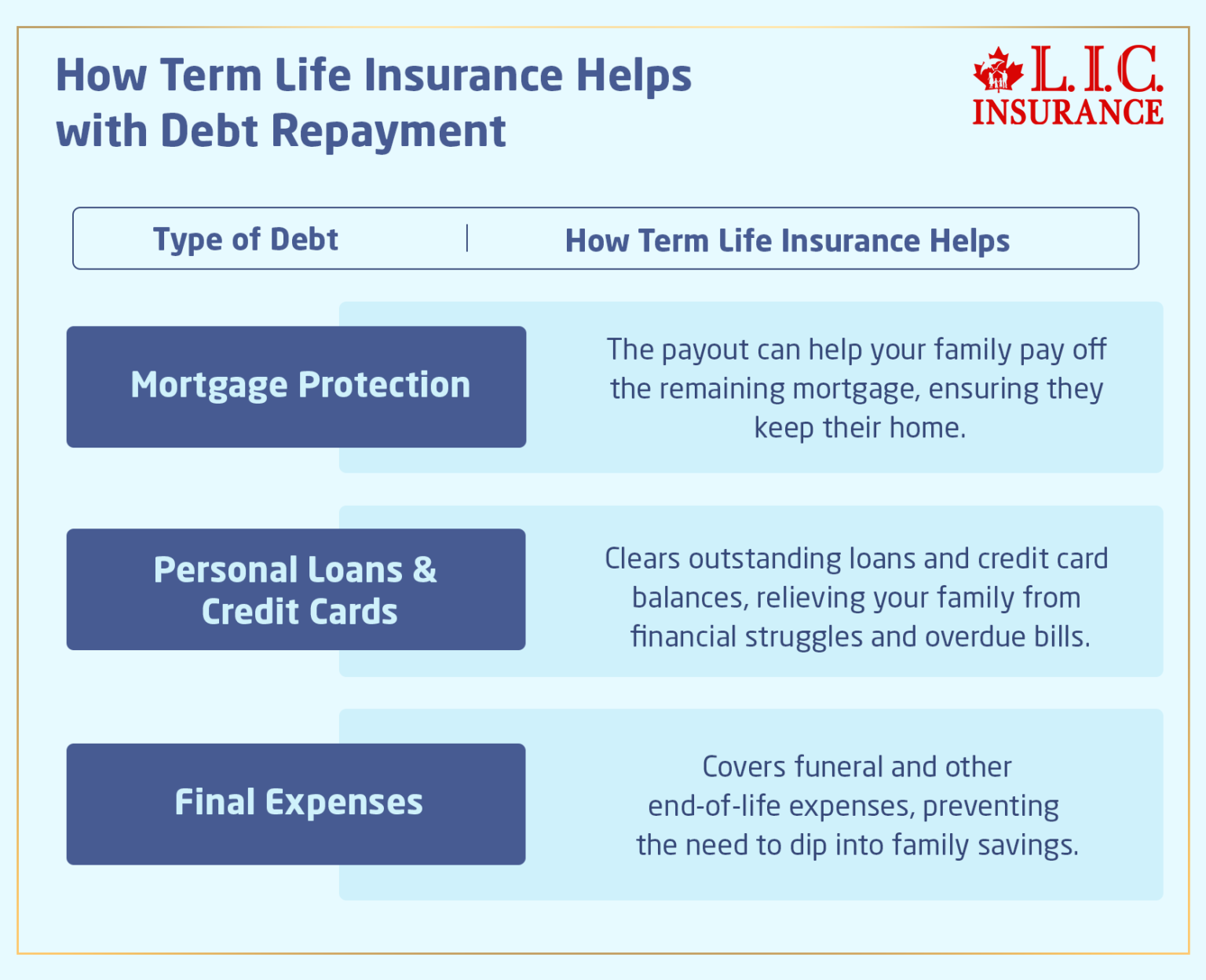 Can I Use My Term Life Insurance To Pay Off Debt? | Canadian LIC